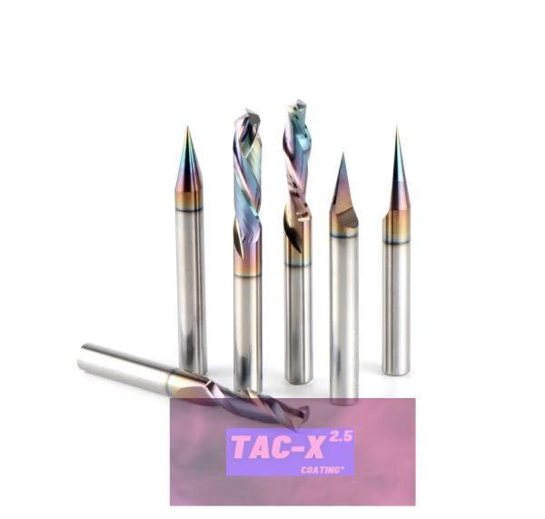TAC-X2.5 Spirālfrēze D8.0x32 Z2 Upcut, coating - TAC-X 2.5 Coating ...